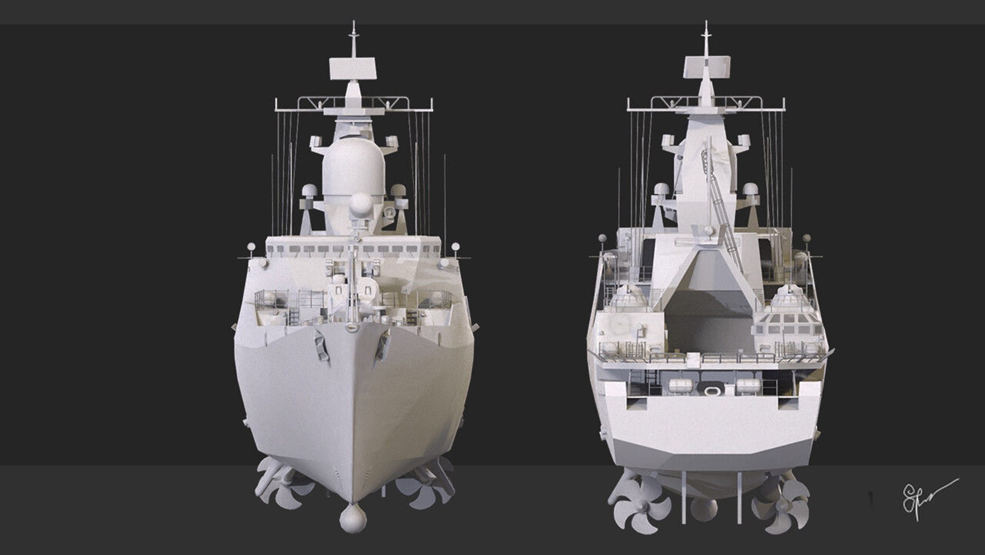Ship Gepard 3 Class 011 Dinh Tien Hoang Low-poly 3D Model 3D Model ...