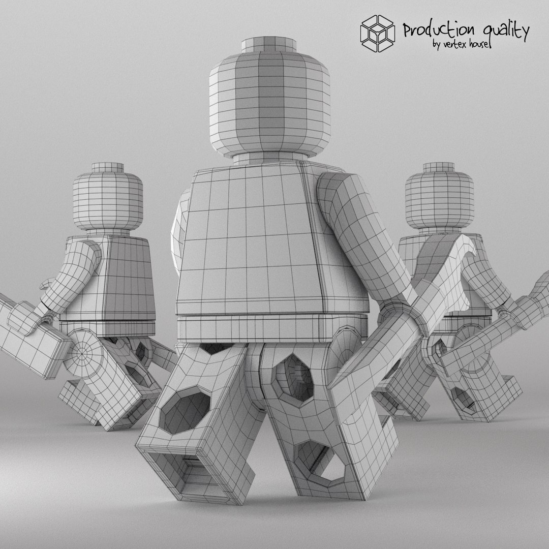 3d lego demolition man figure