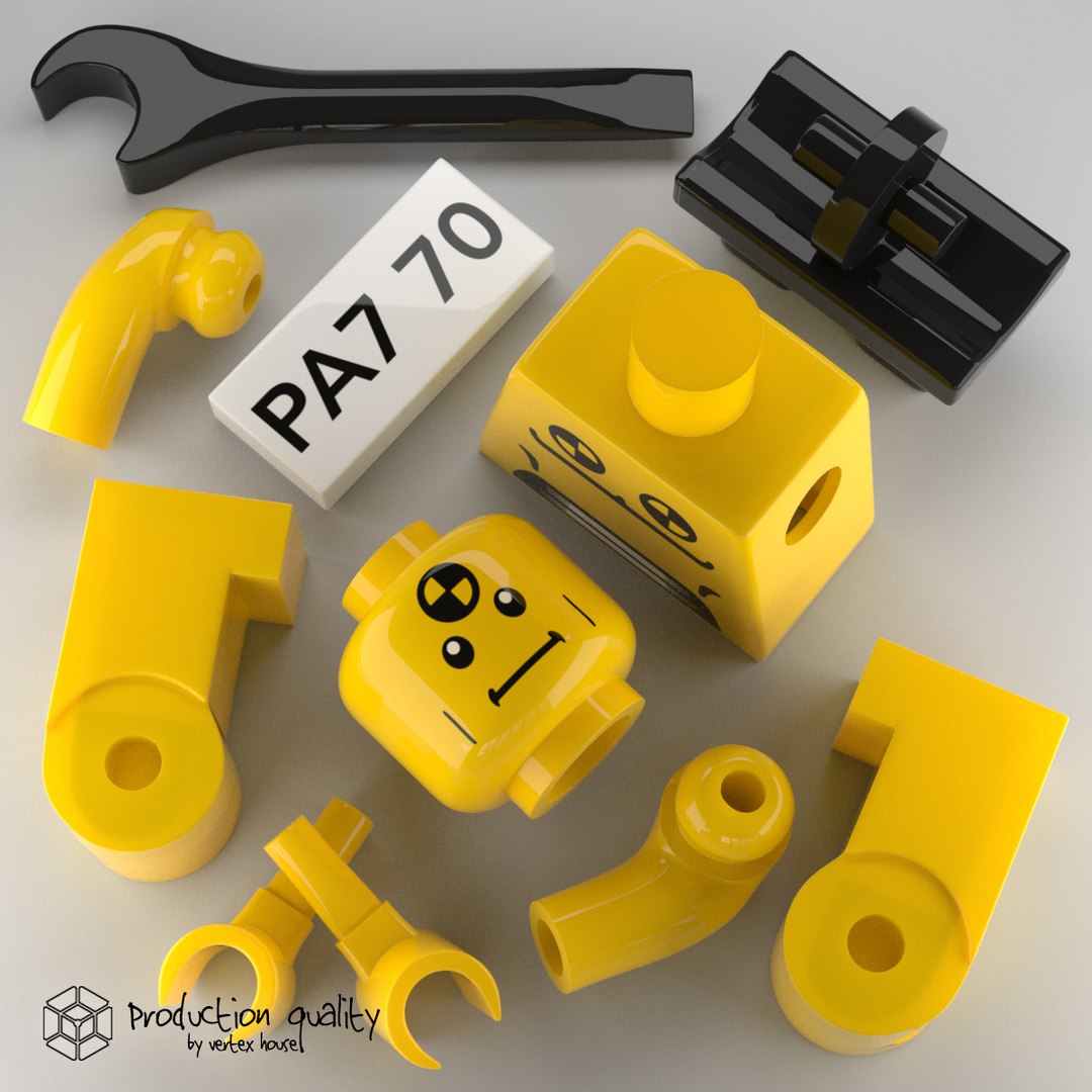 3d lego demolition man figure