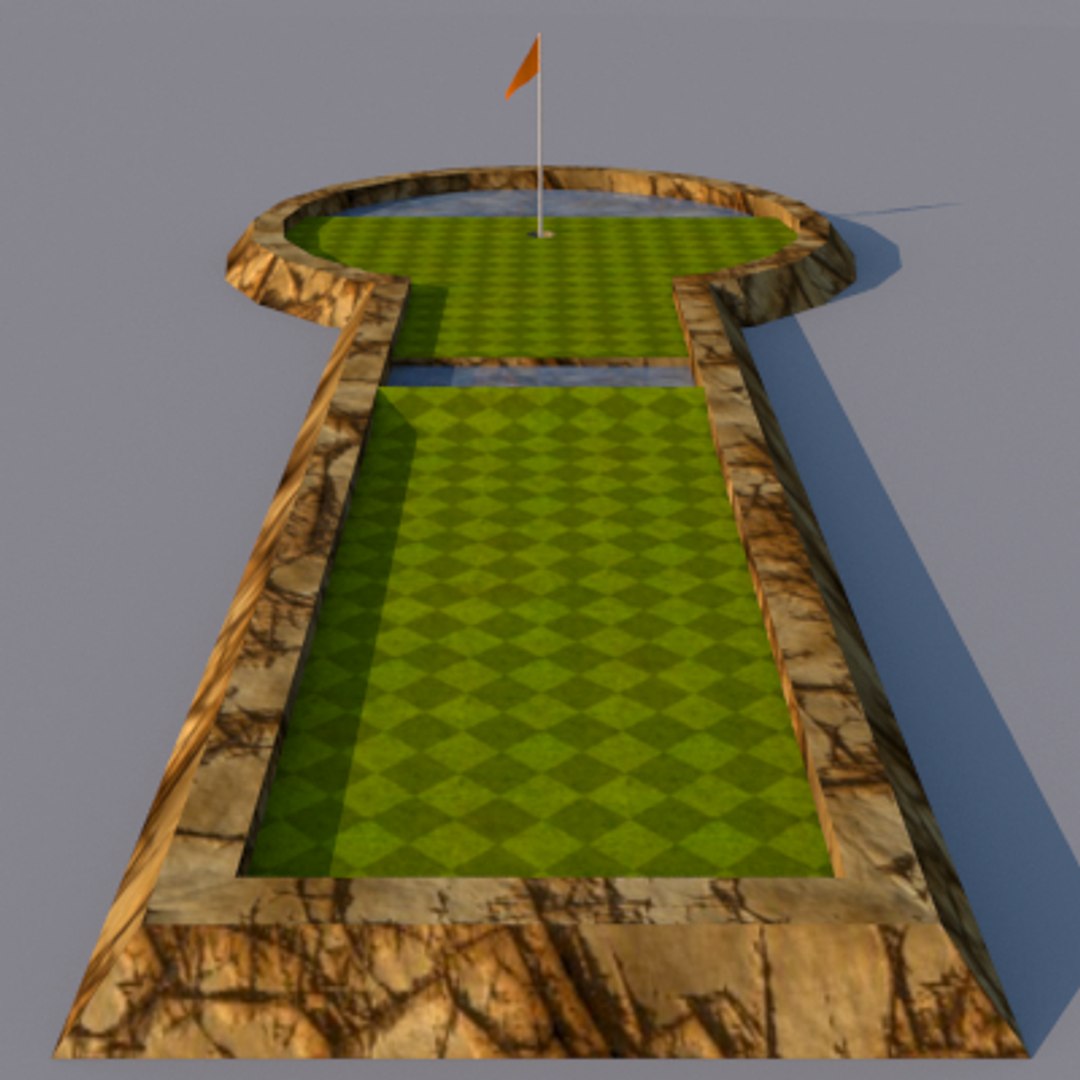 3d Model Mini Golf Hole
