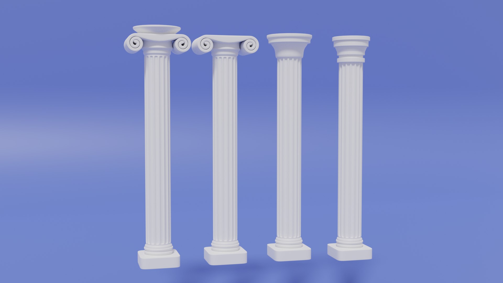 3D Greek And Roman Columns Model - TurboSquid 1946357