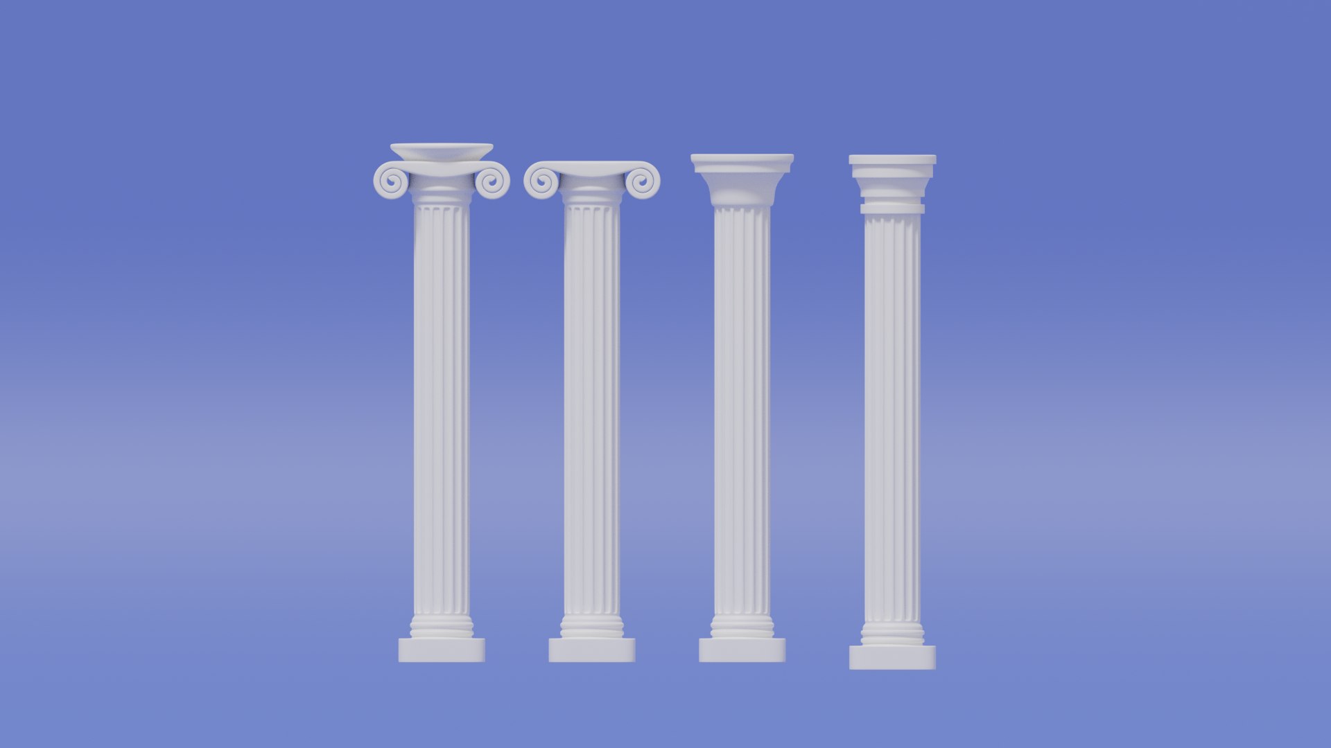 3D Greek And Roman Columns Model - TurboSquid 1946357