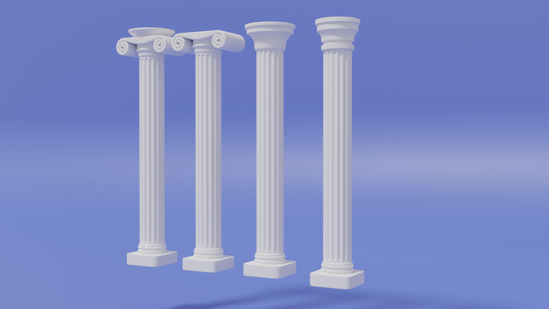 3D Greek And Roman Columns Model - TurboSquid 1946357