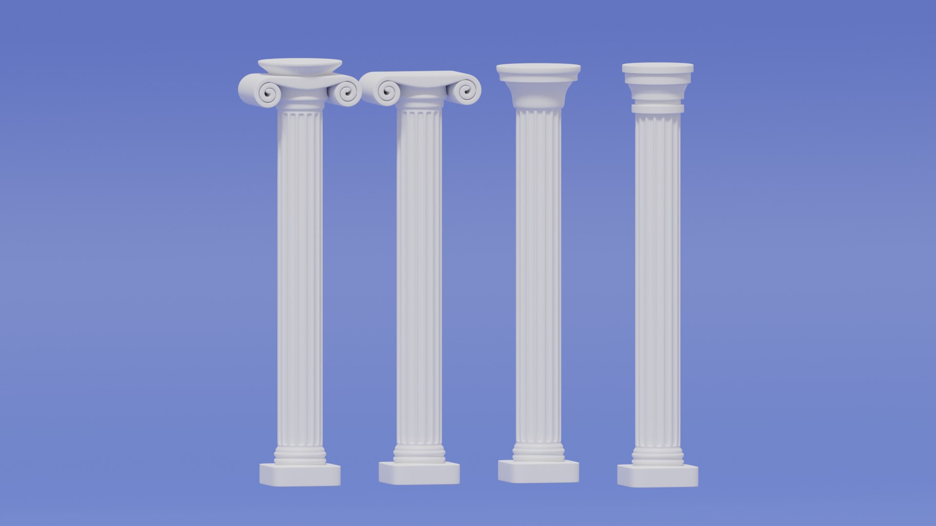 3D Greek And Roman Columns Model - TurboSquid 1946357