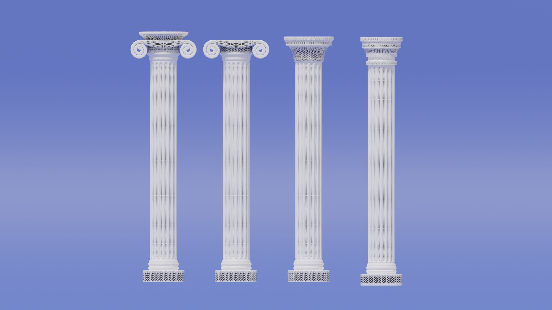 3D Greek And Roman Columns Model - TurboSquid 1946357