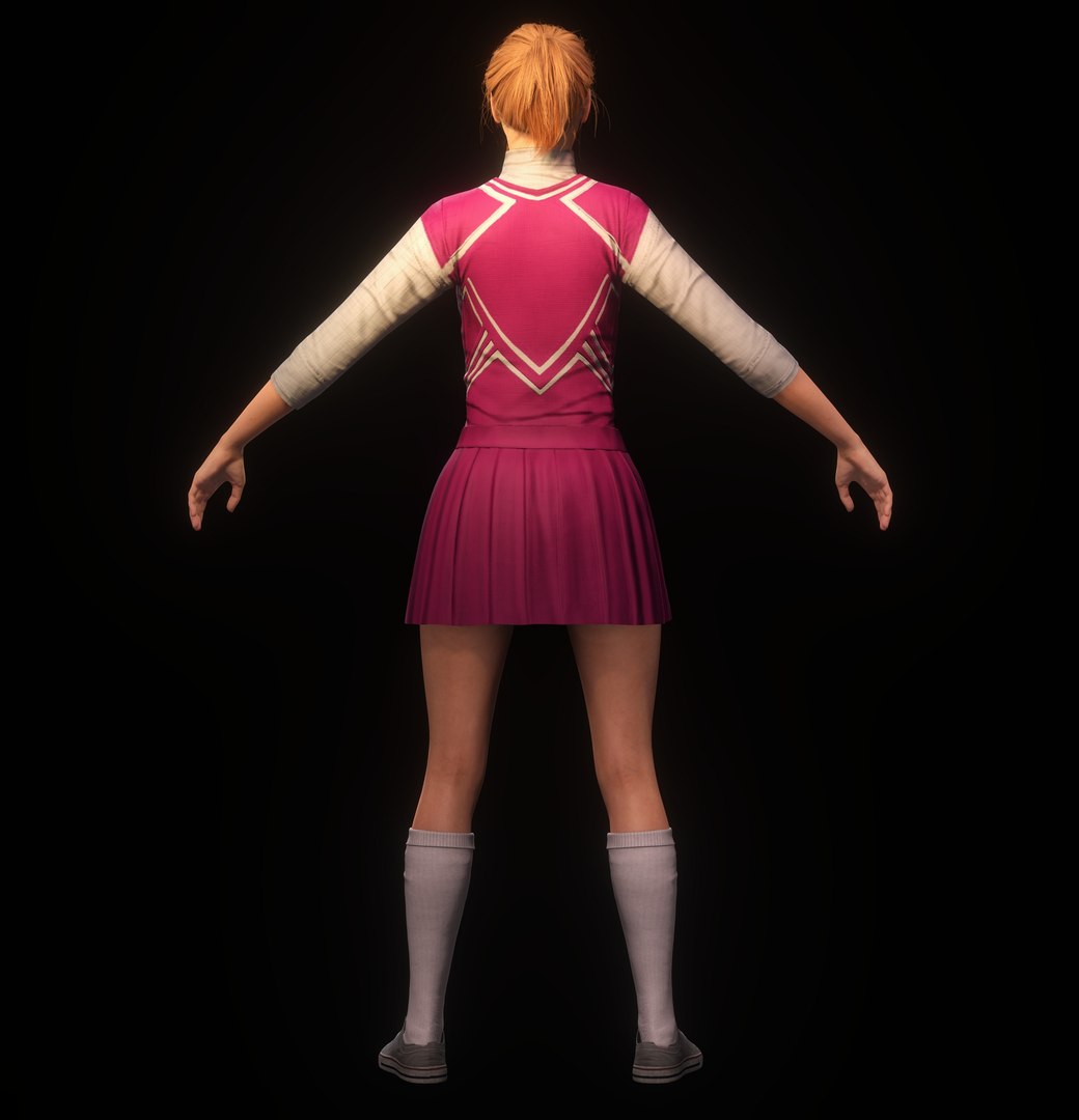 Cheerleader PBR Game Ready Model - TurboSquid 2093588