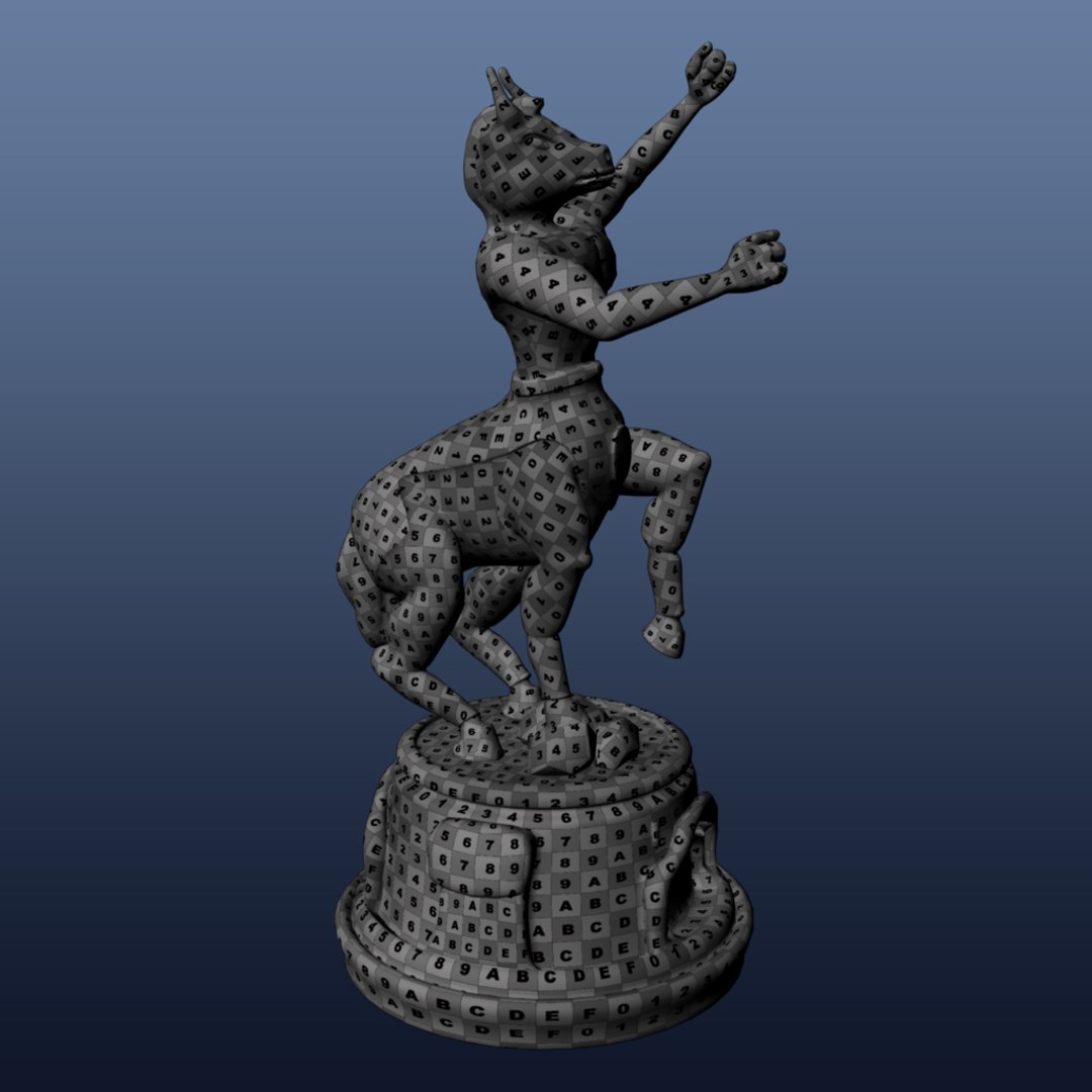 Gargoyle Chess Knight 3d Model