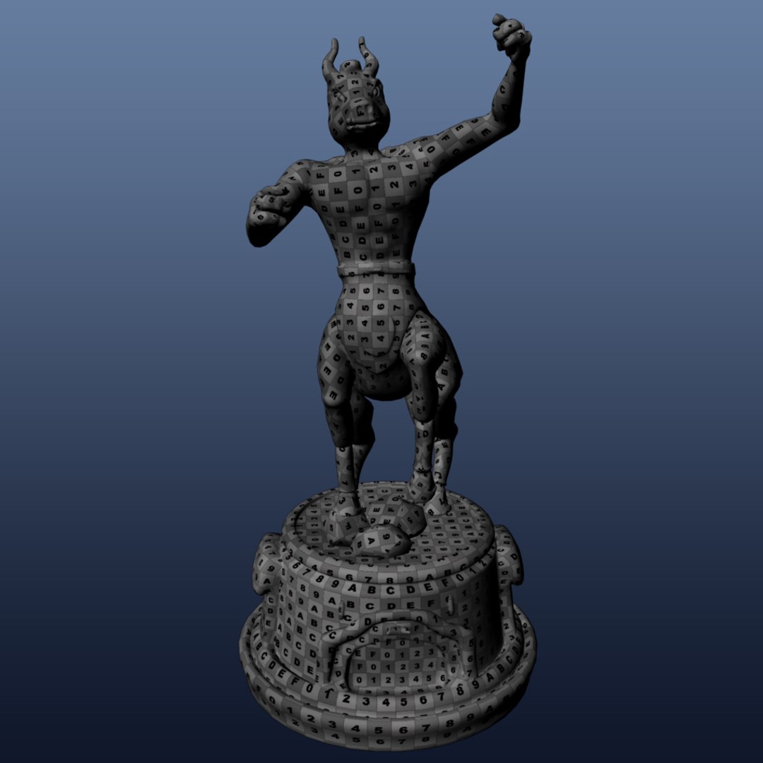 Gargoyle Chess Knight 3d Model