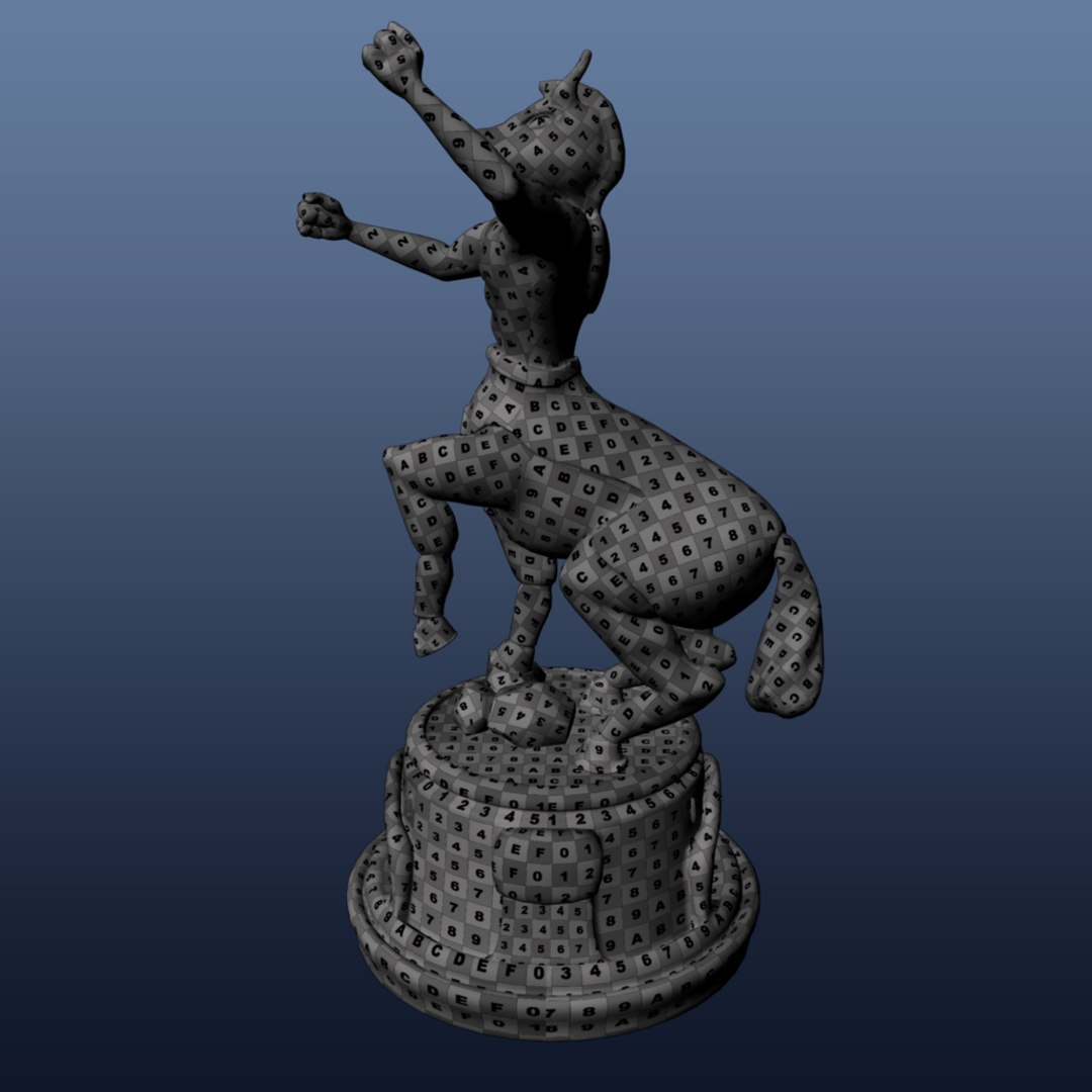 Gargoyle Chess Knight 3d Model