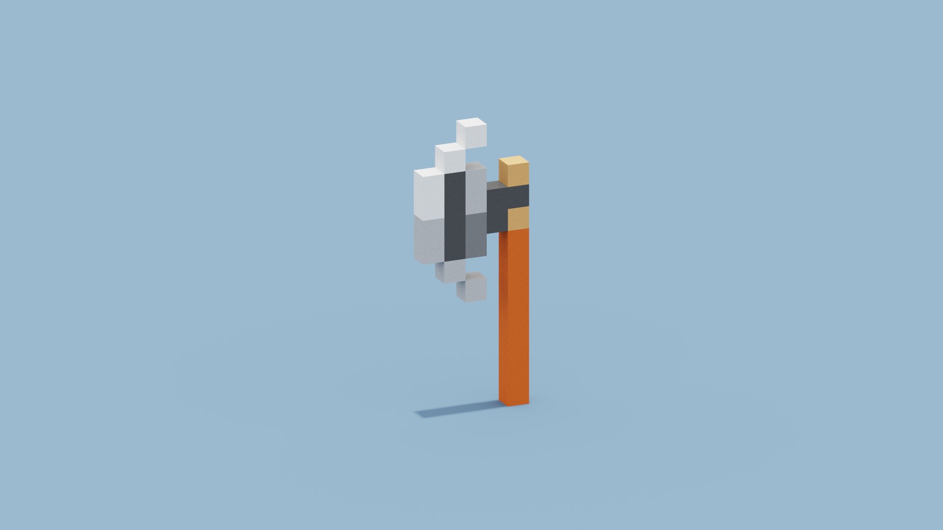 3D Model Voxel Hatchet - TurboSquid 1911906