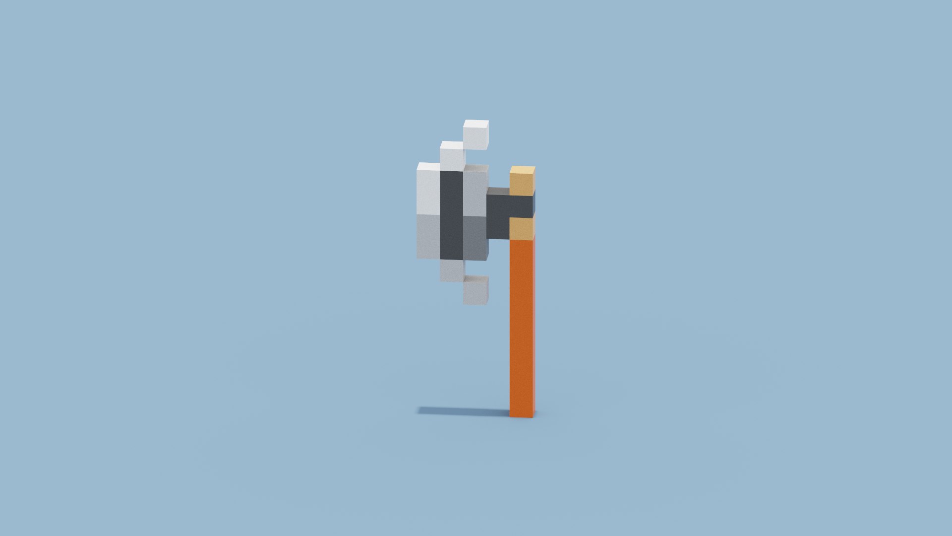 3D Model Voxel Hatchet - TurboSquid 1911906