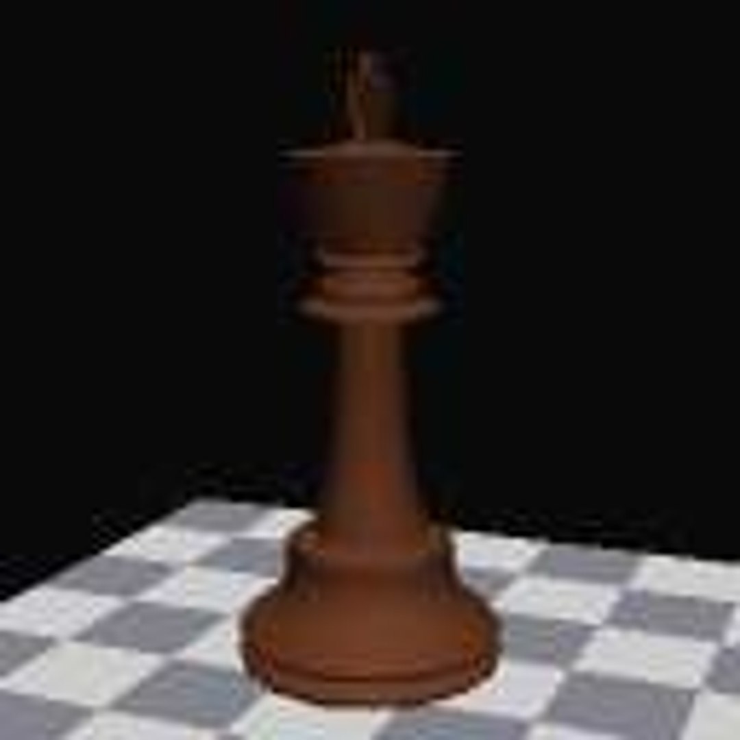 3d chess queen model