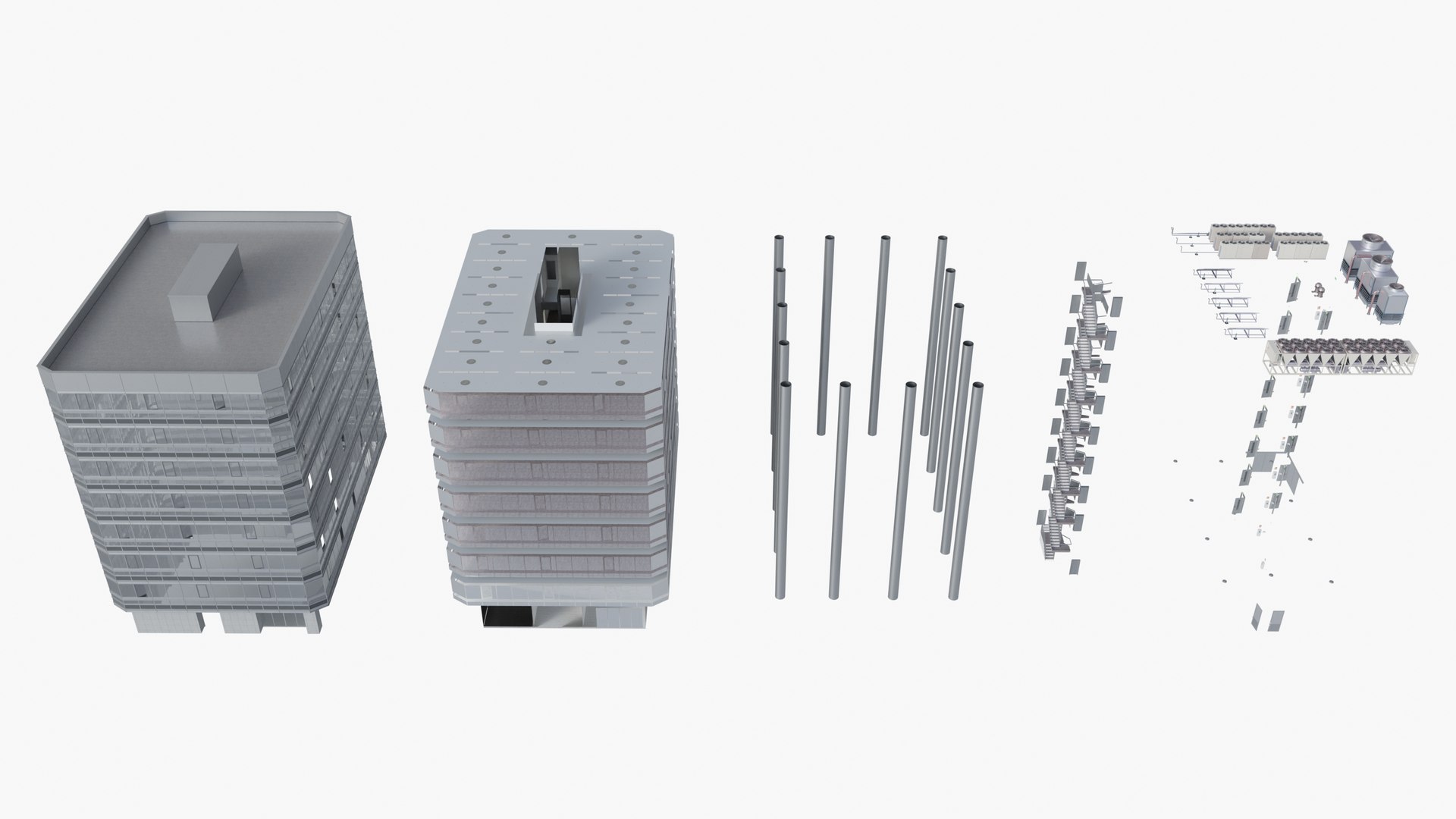 Asian In-Out Building D40 3D Model - TurboSquid 2137908