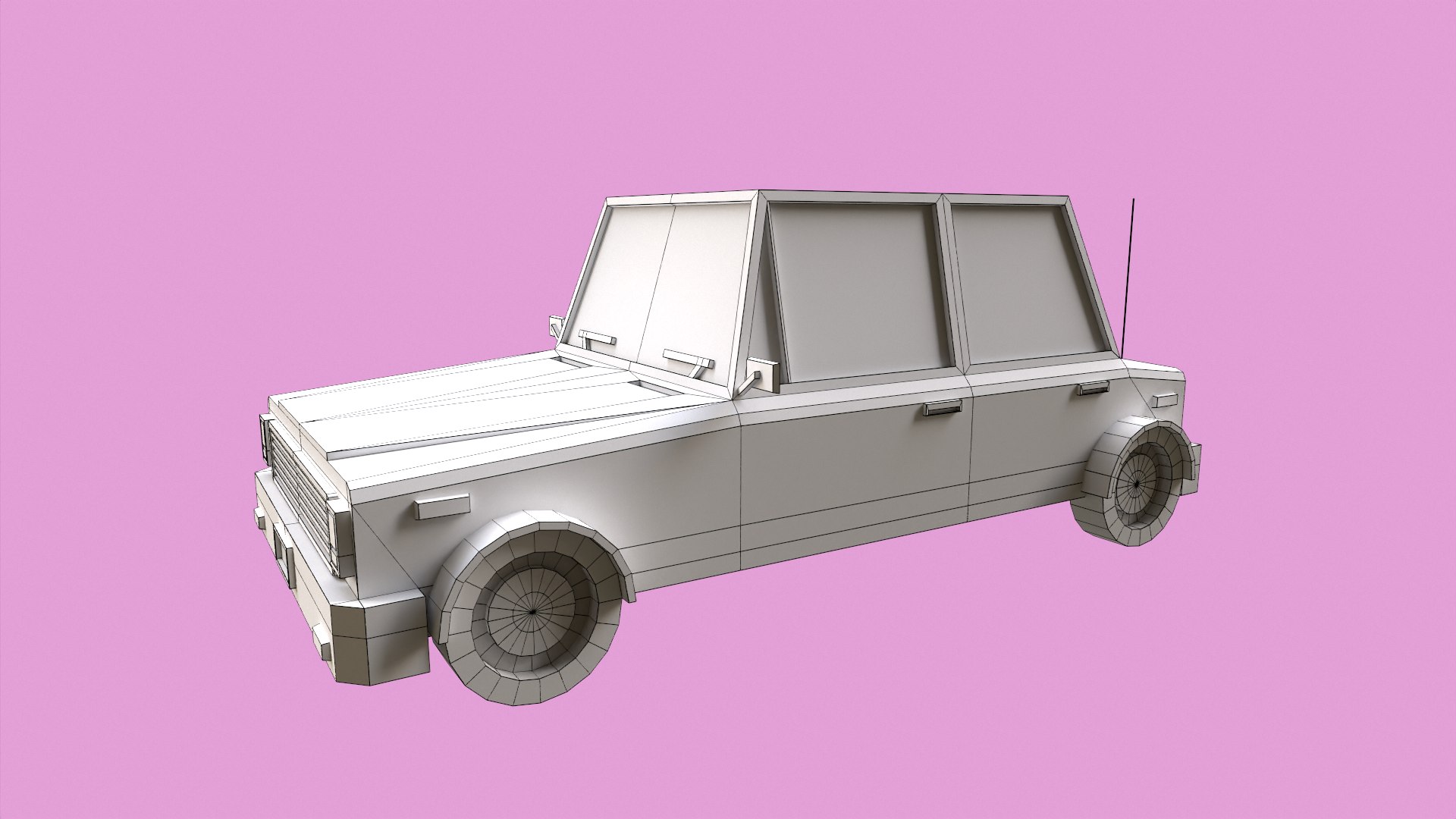 3D Lowpoly Car Model - TurboSquid 2040438
