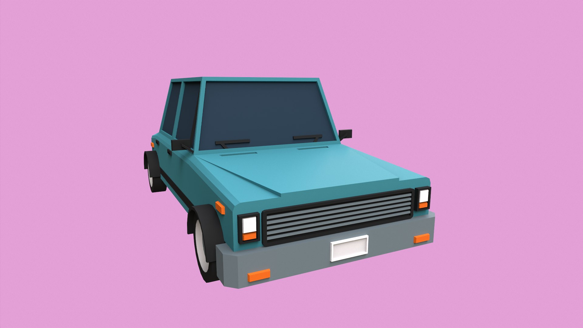 3D Lowpoly Car Model - TurboSquid 2040438