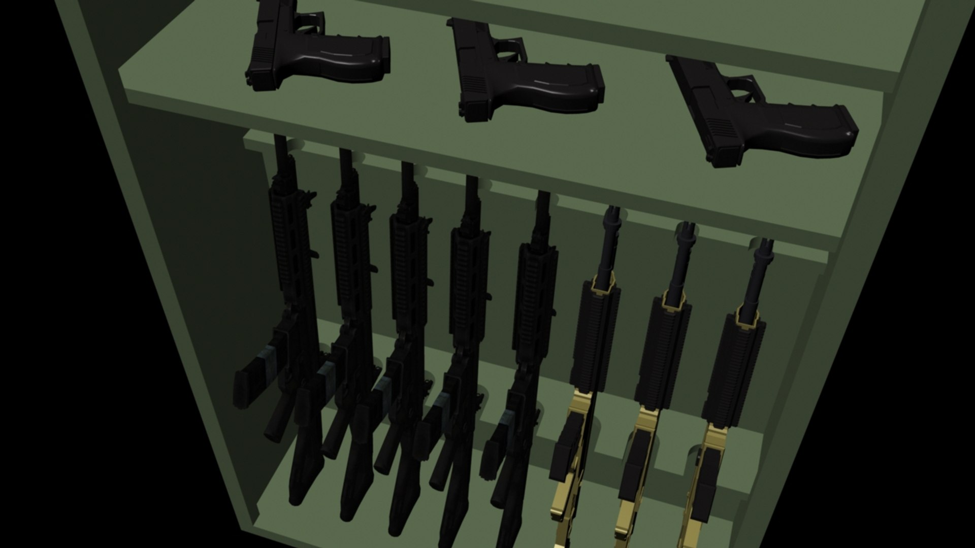 Weapons Rack 3d Ma