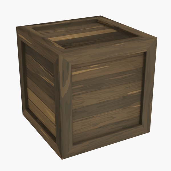 Low Poly Simple Crate model - TurboSquid 1985220