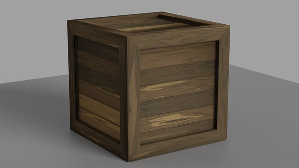 Low Poly Simple Crate model - TurboSquid 1985220