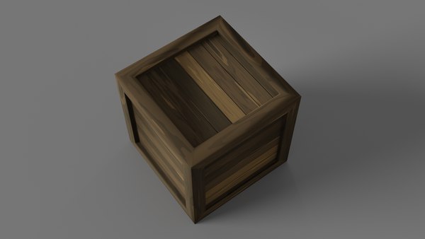 Low Poly Simple Crate model - TurboSquid 1985220