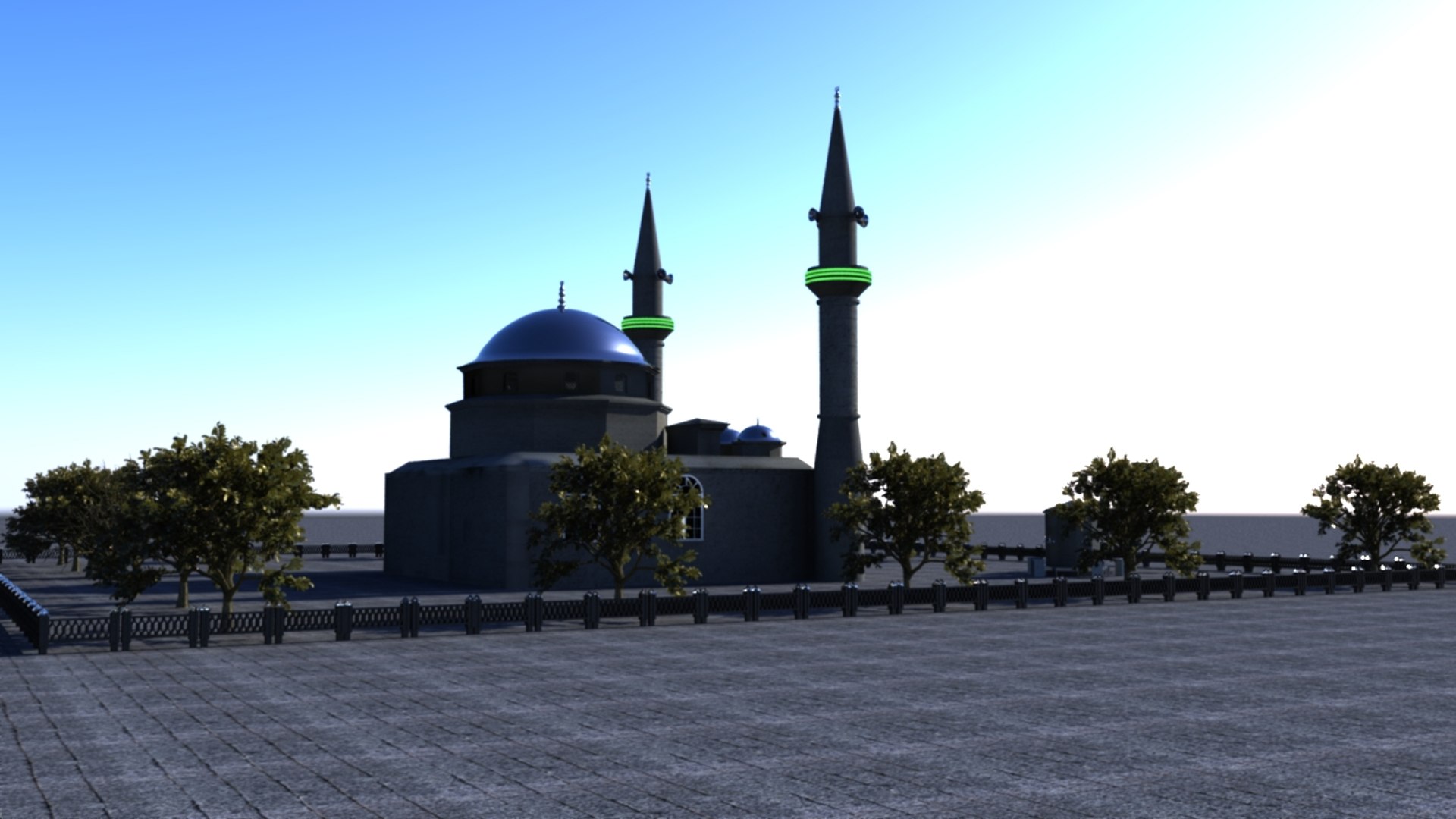 Free Mosque 3D Model | 1148224 | TurboSquid