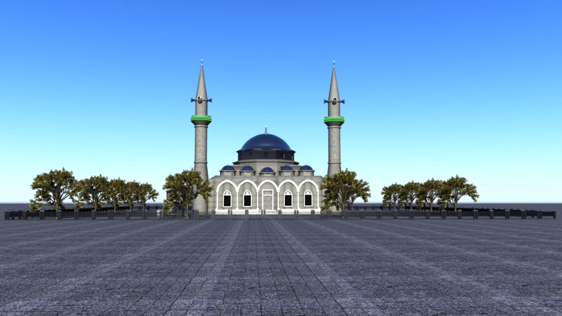Free Mosque 3D Model | 1148224 | TurboSquid