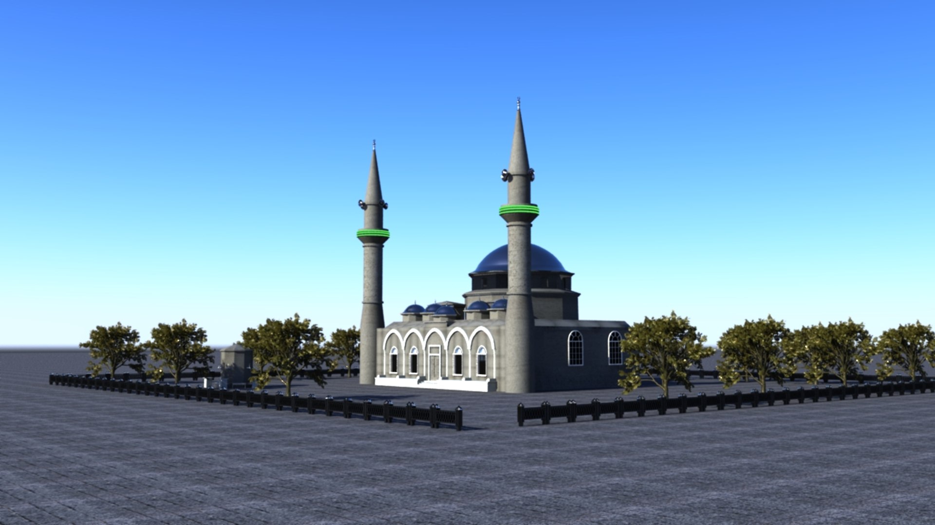 Free Mosque 3D Model | 1148224 | TurboSquid