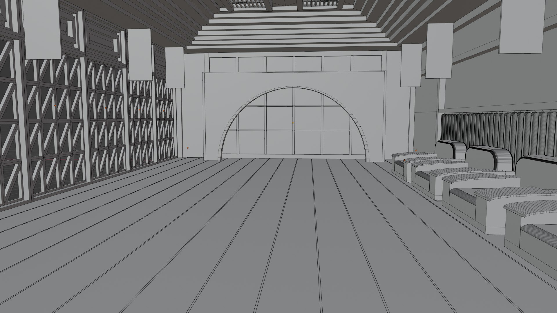 Karate Hall 3D Model - TurboSquid 2157981