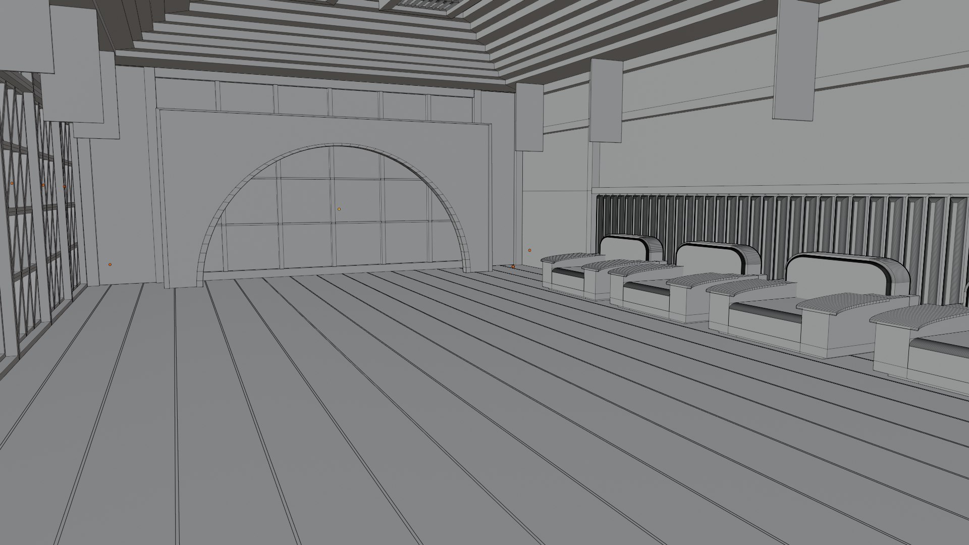 Karate Hall 3D Model - TurboSquid 2157981