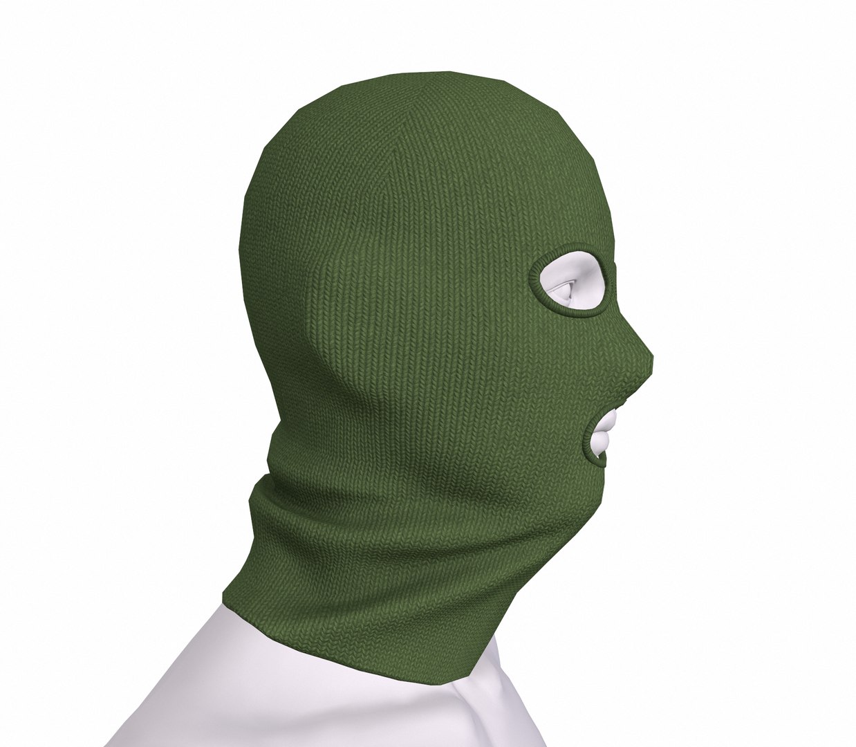 3D Balaclava Mask Khaki Game Ready - TurboSquid 2367404