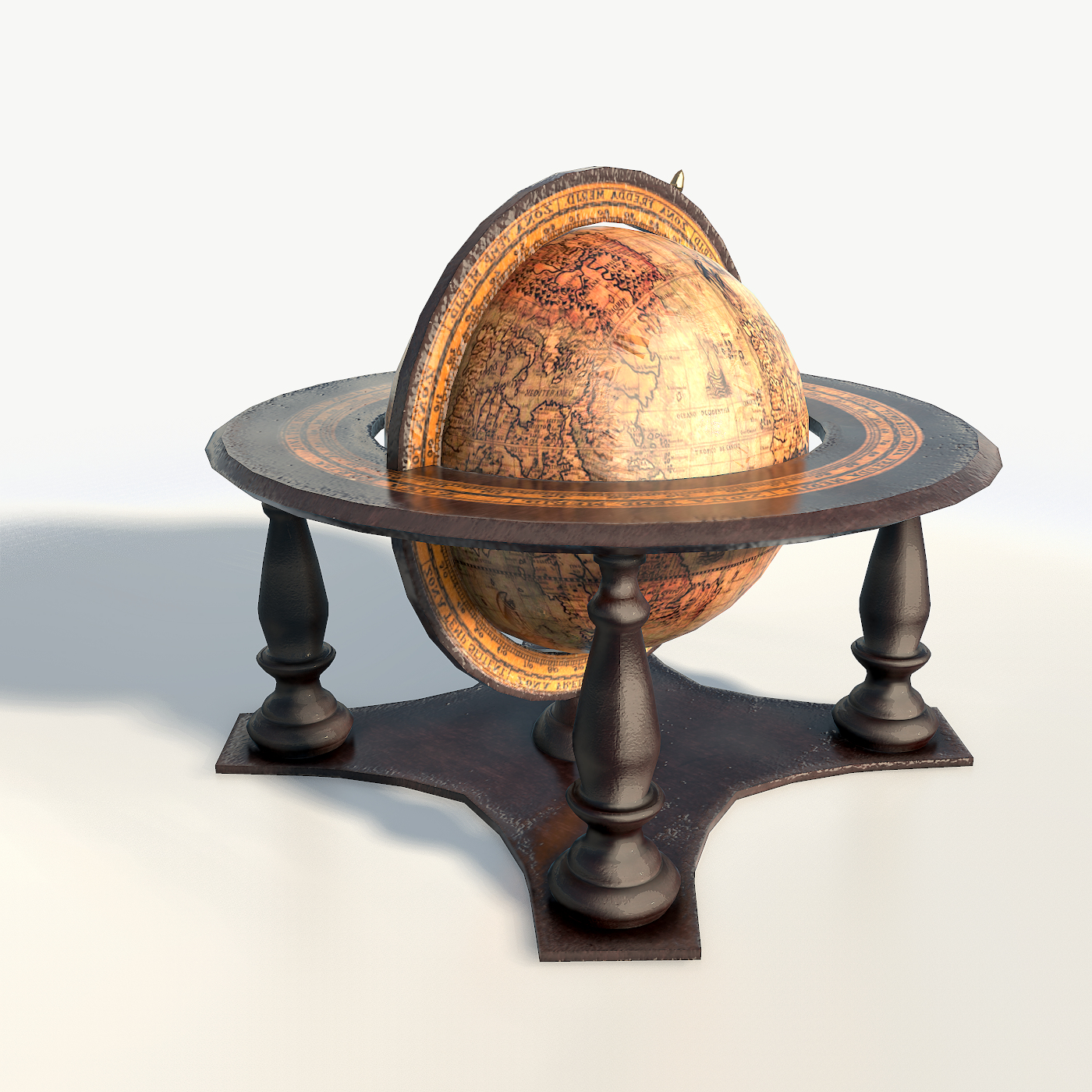 globe old 3d model
