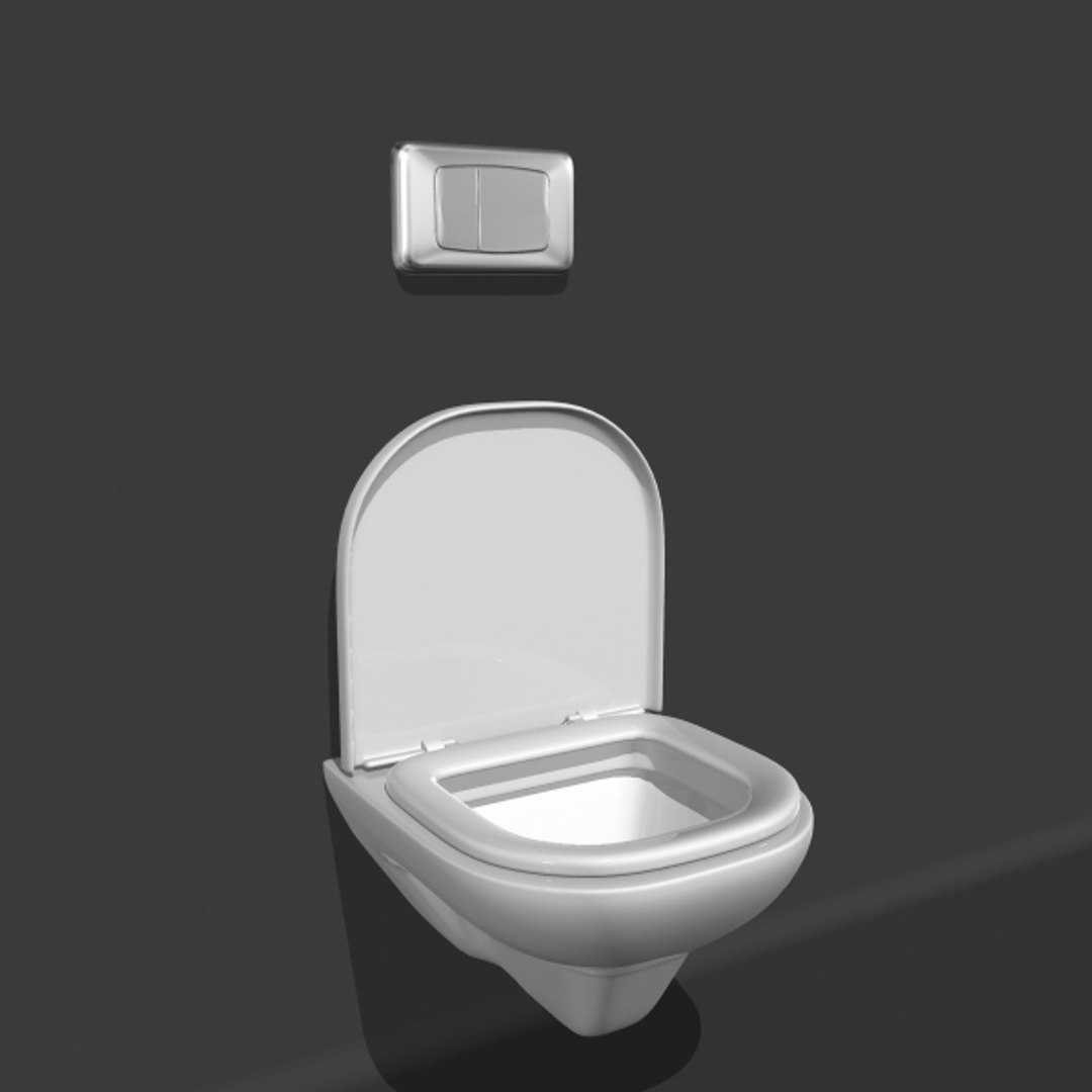 3d model toilet