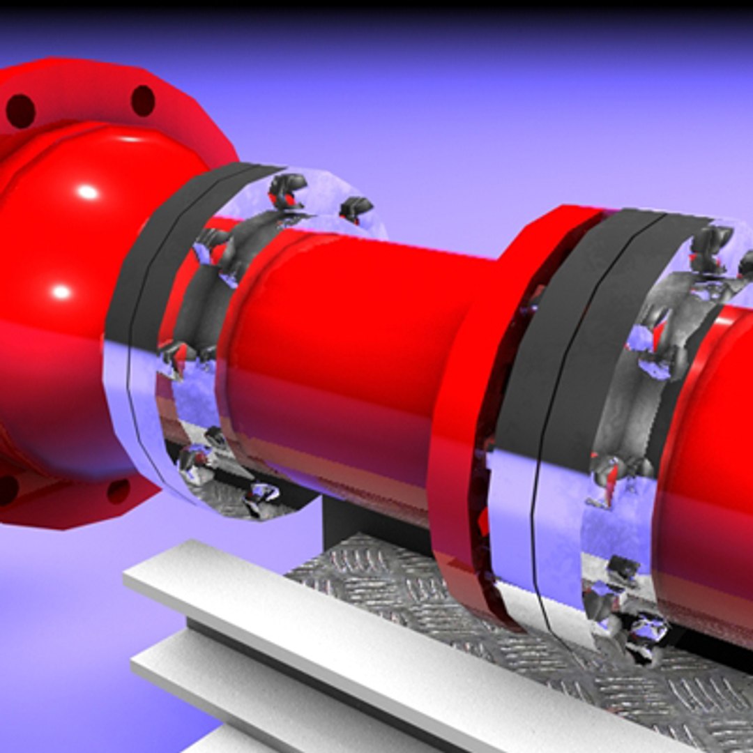 Pipe Line Joints 3d Model