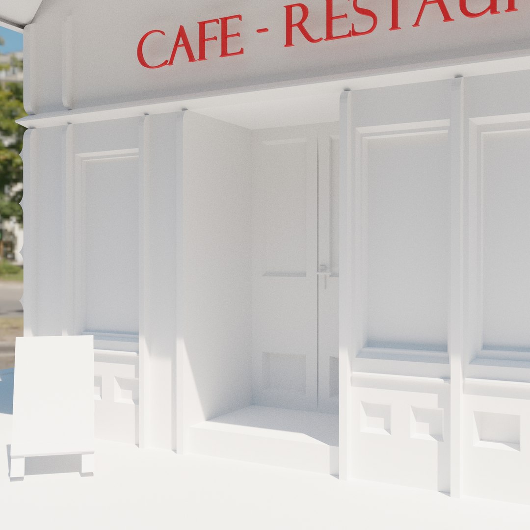 Free Cafe-restaurant Free Model - TurboSquid 1759254