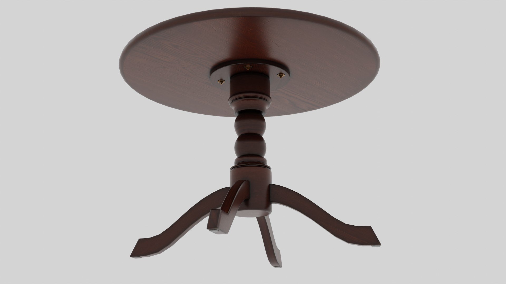 3D Round Wooden Table - TurboSquid 2031871