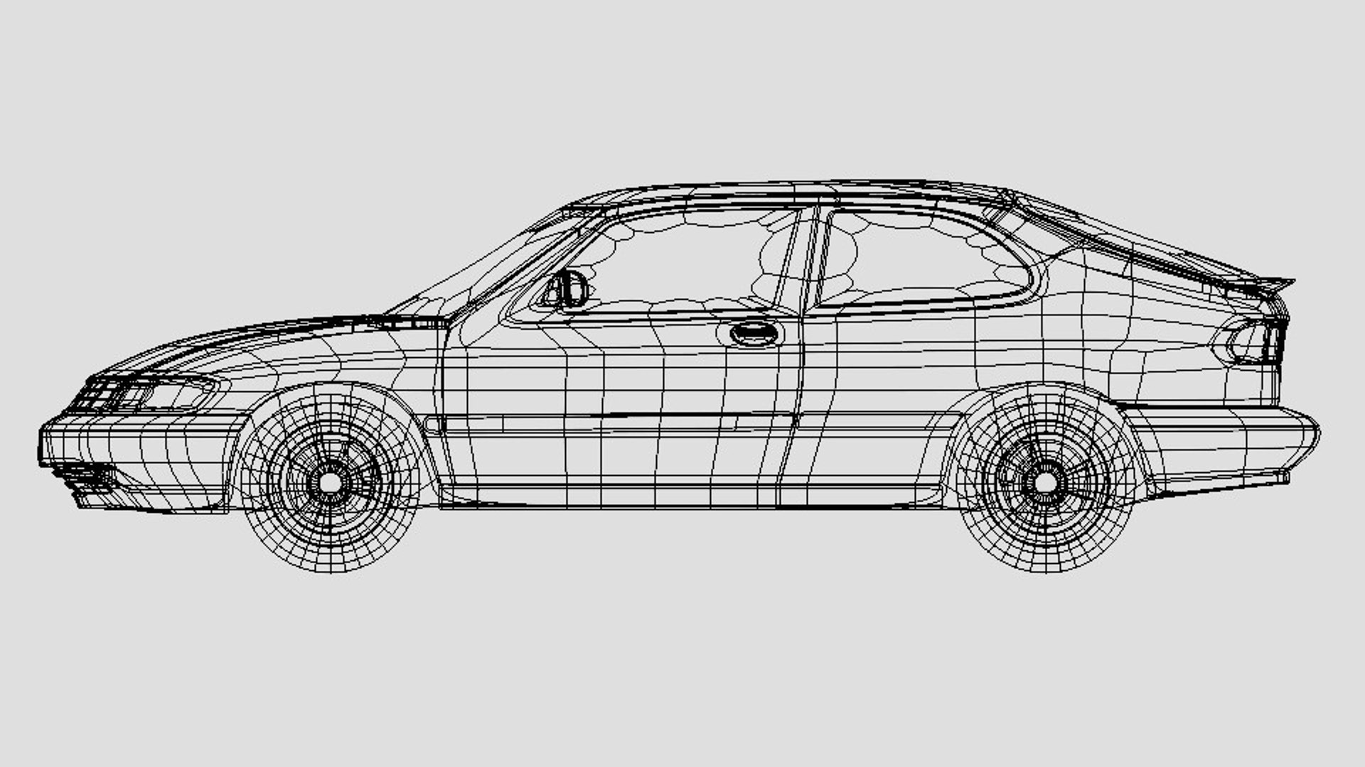 3d Saab 900 Model