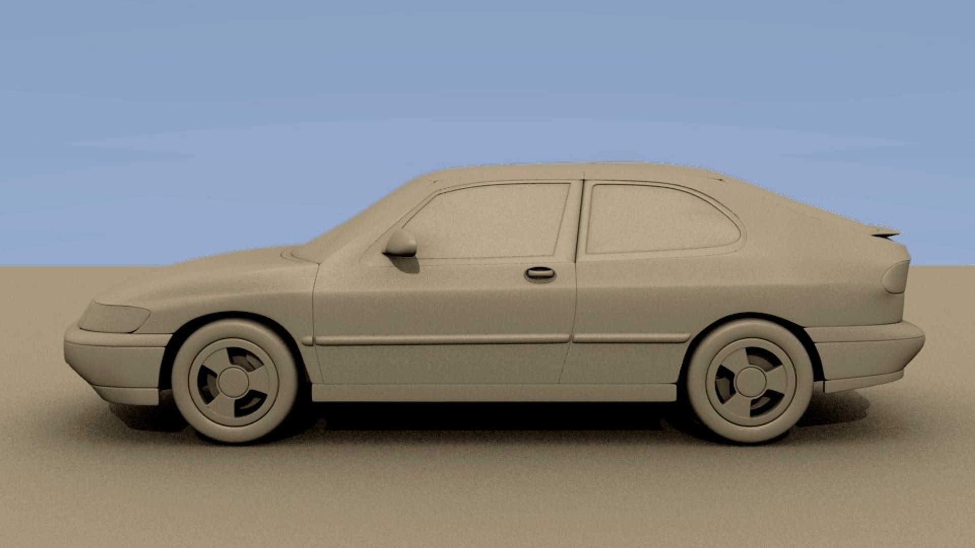 3d Saab 900 Model
