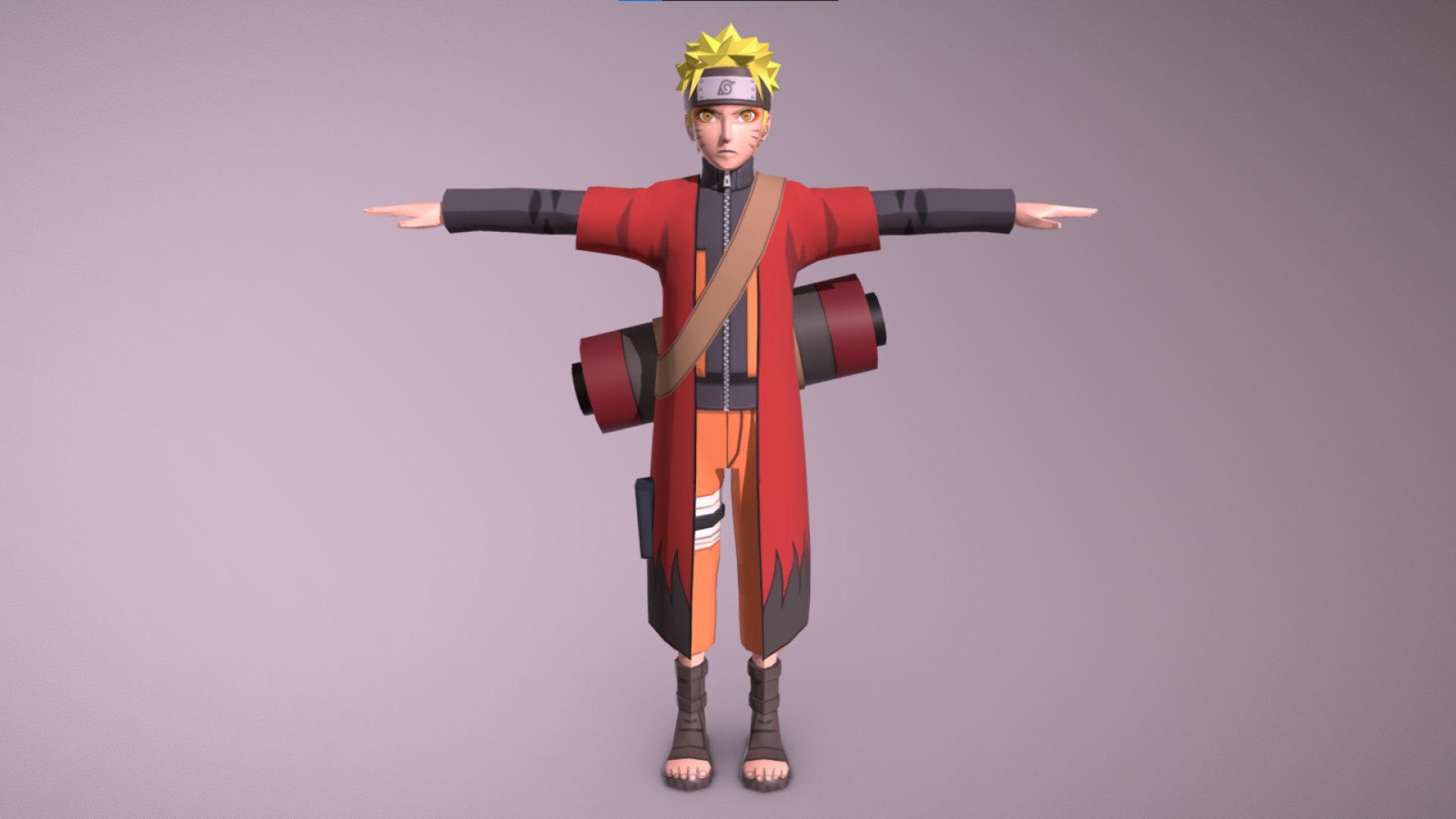 3D Naruto Shippuden - Naruto Sage Mode - TurboSquid 2241503