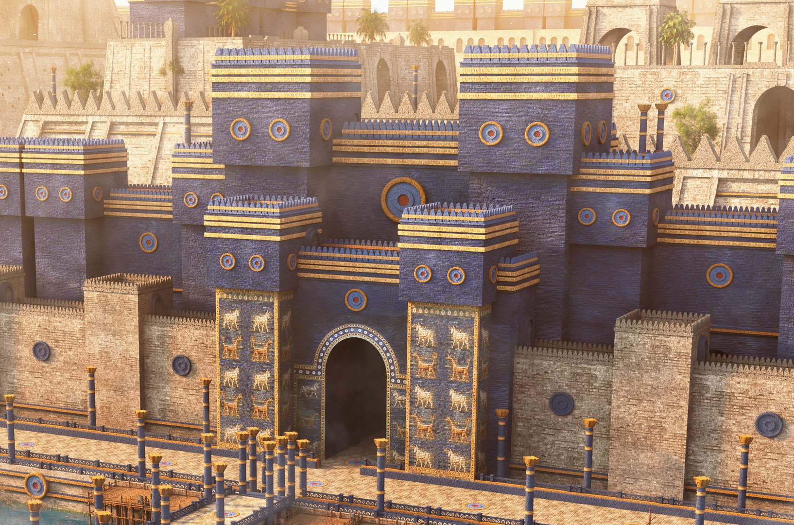 3D Ishtar Gate Environment Model - TurboSquid 2220242