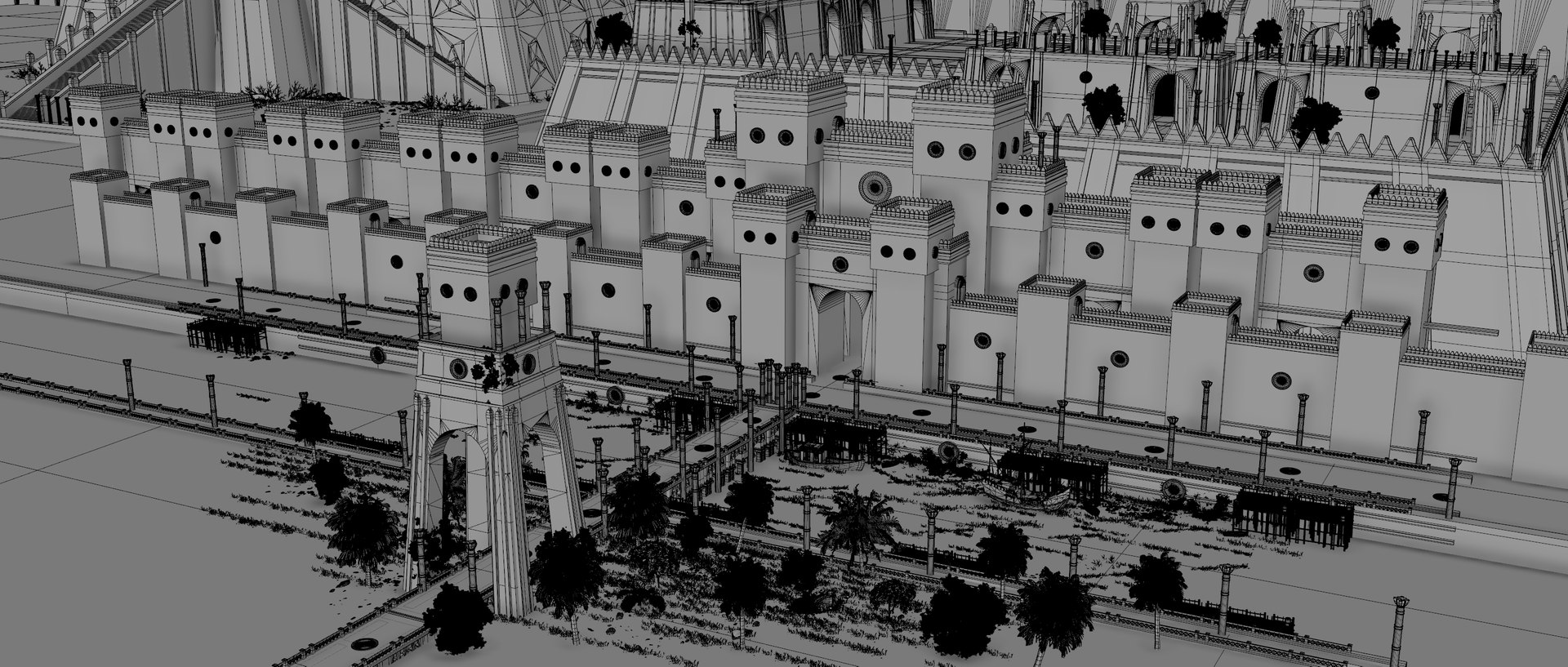 3D Ishtar Gate Environment Model - TurboSquid 2220242