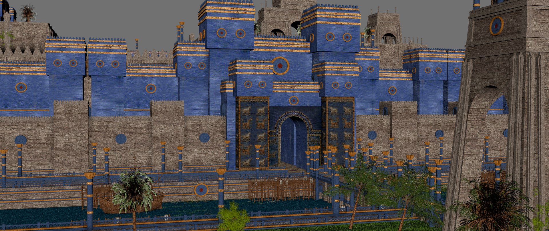 3D Ishtar Gate Environment Model - TurboSquid 2220242