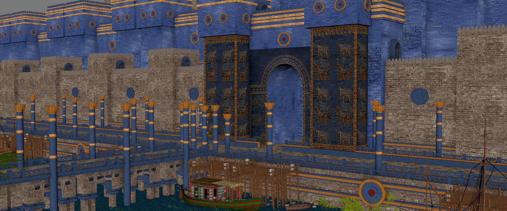 3D Ishtar Gate Environment Model - TurboSquid 2220242