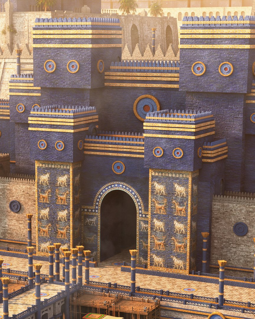 3D Ishtar Gate Environment Model - TurboSquid 2220242
