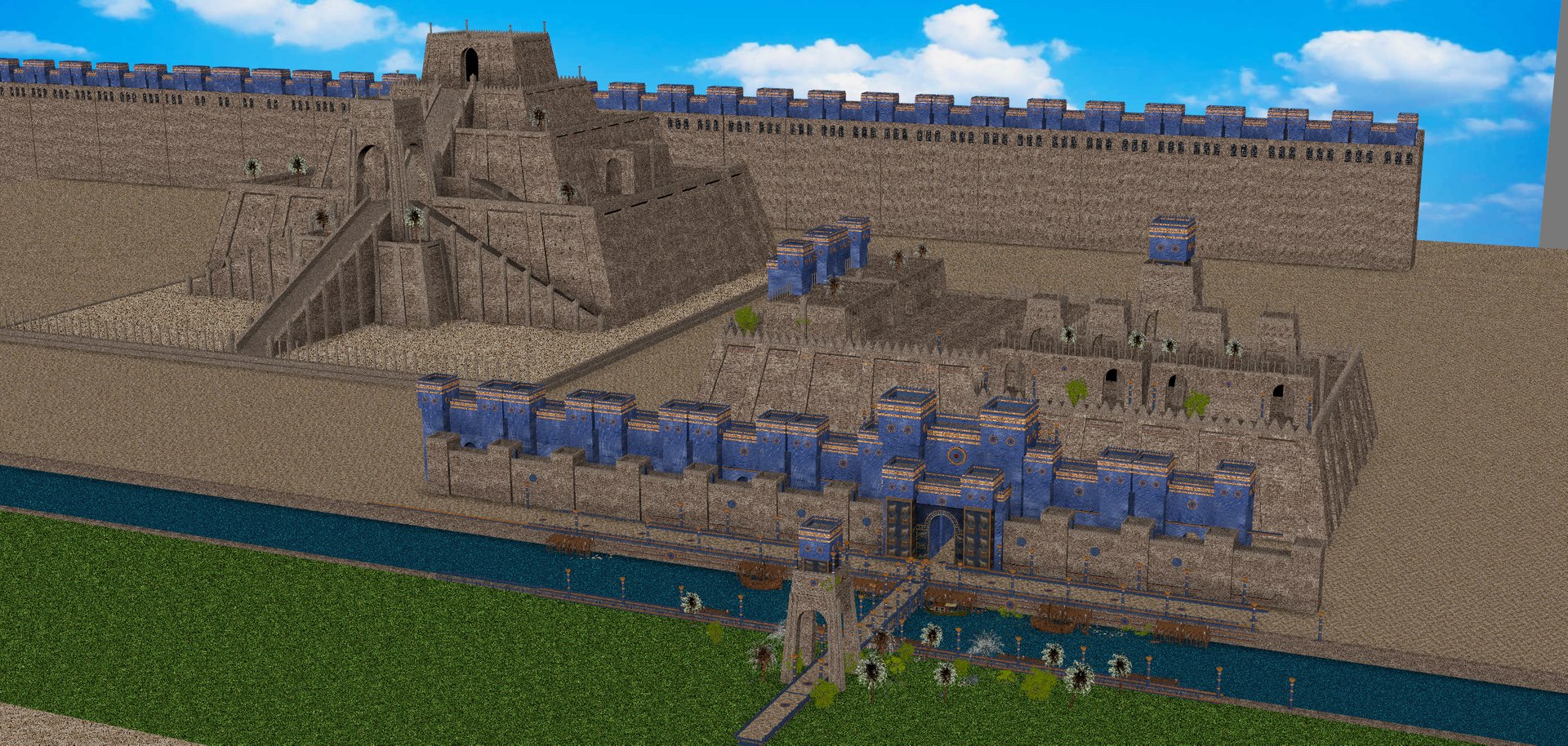 3D Ishtar Gate Environment Model - TurboSquid 2220242