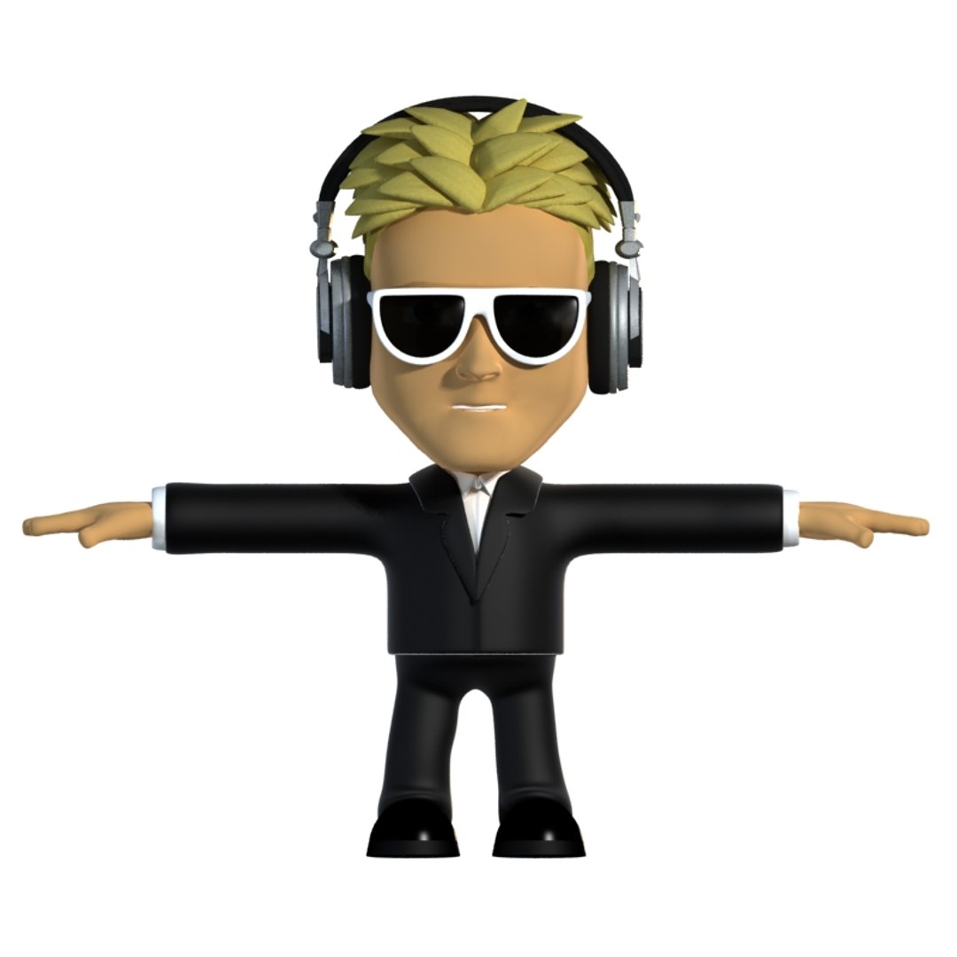 Dj Cartoon Character 3D - TurboSquid 1189003