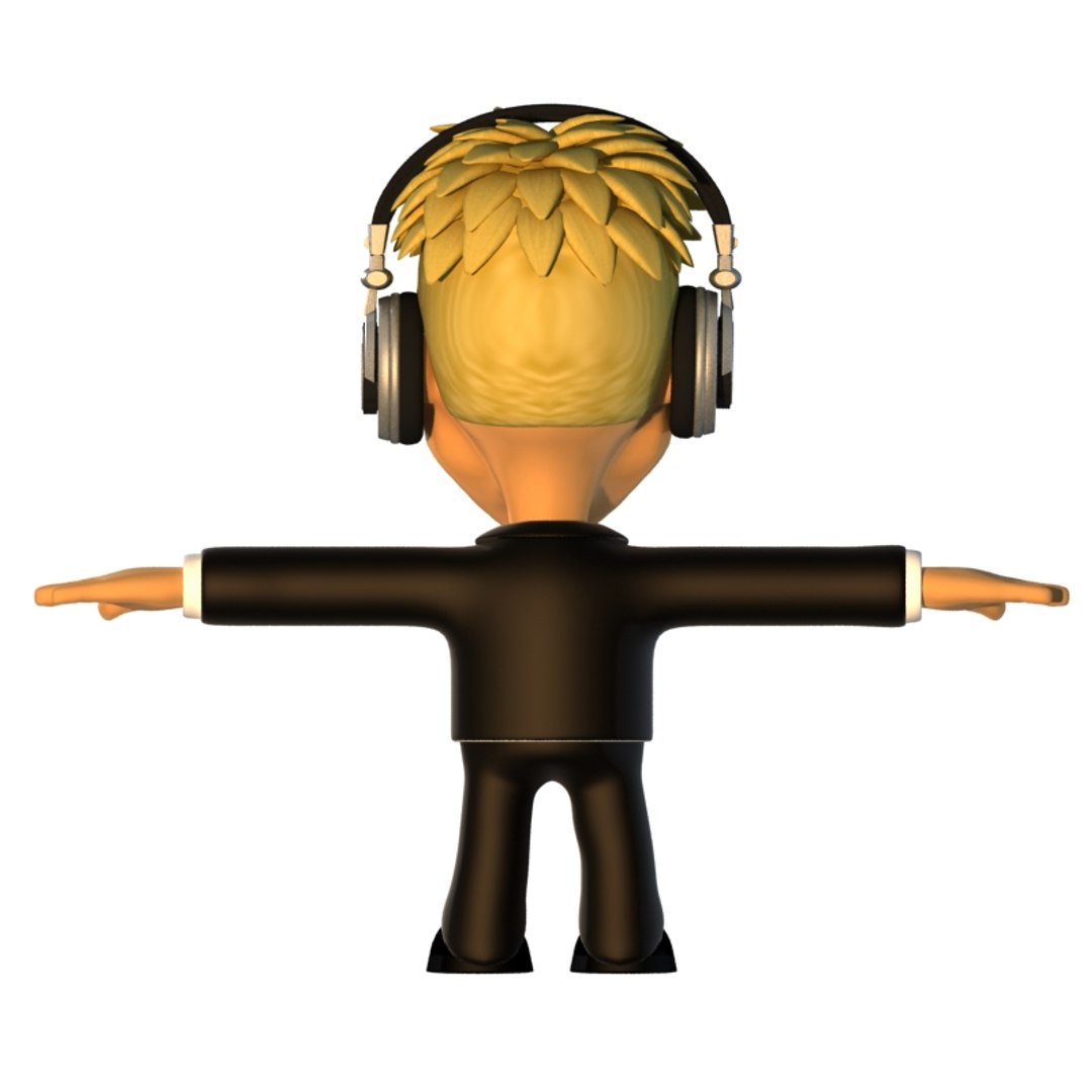 Dj Cartoon Character 3D - TurboSquid 1189003