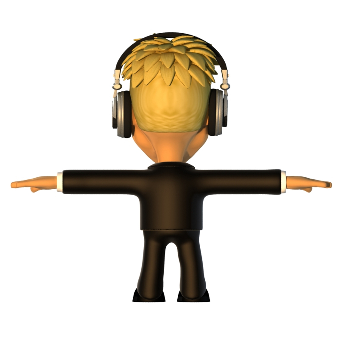 Dj cartoon character 3D - TurboSquid 1189003