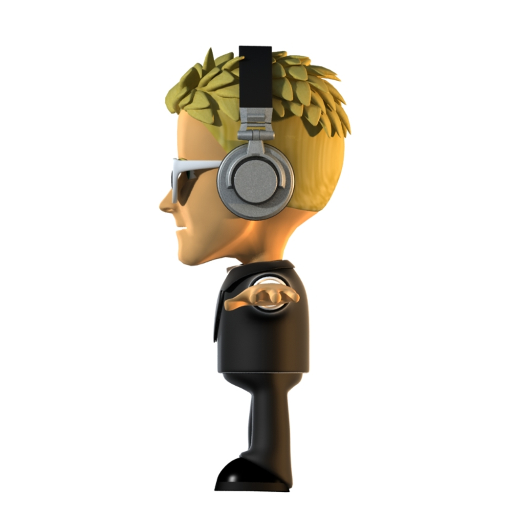 Dj cartoon character 3D - TurboSquid 1189003