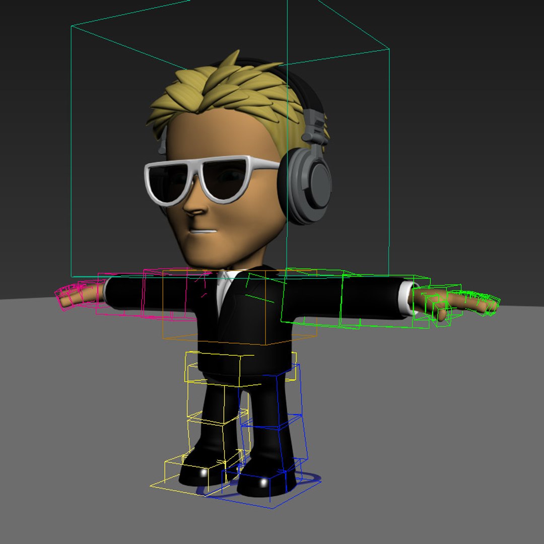 Dj Cartoon Character 3D - TurboSquid 1189003