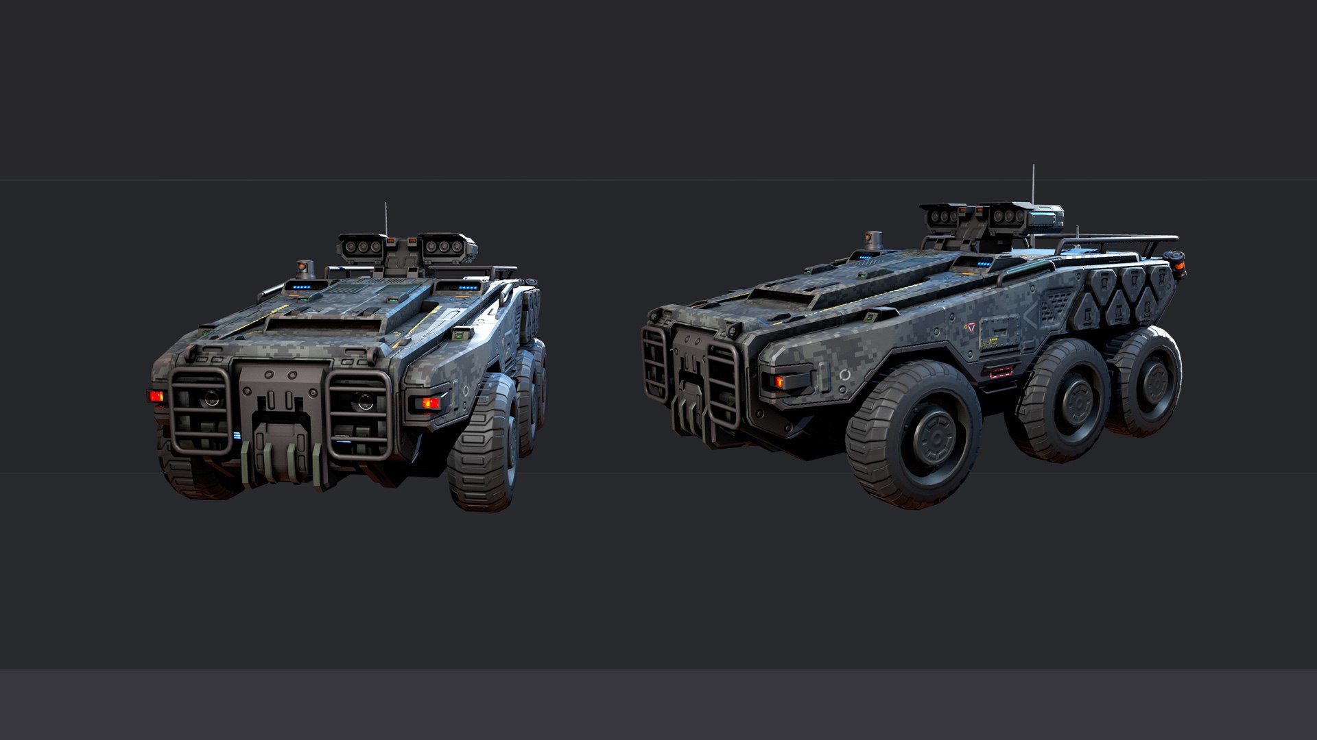 3D RTS 23 - Armoured Vehicle 6X6 - TurboSquid 2238583