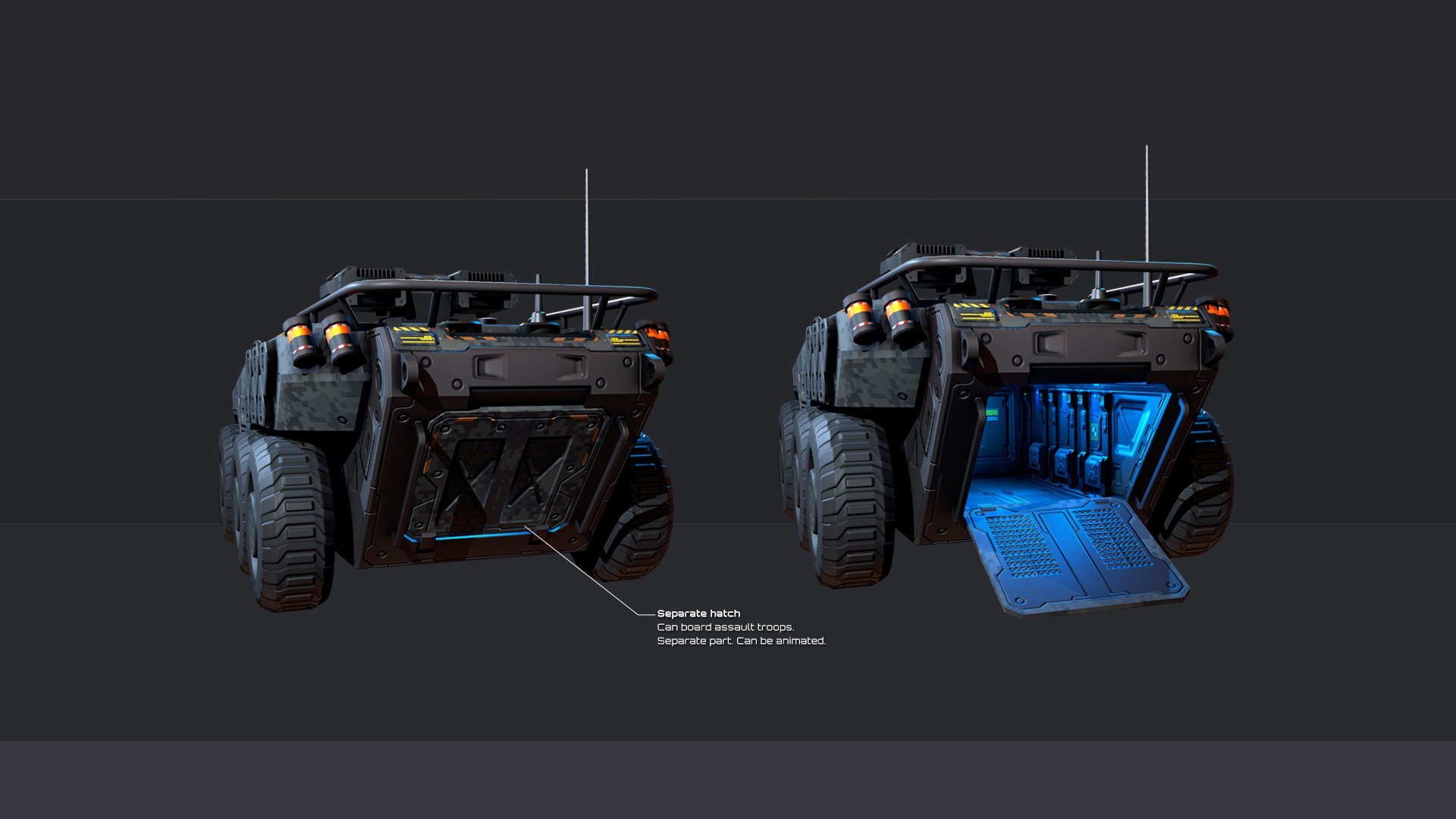 3D RTS 23 - Armoured Vehicle 6X6 - TurboSquid 2238583